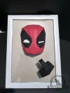 DIY lowpoly Papercraft, Deadpool, Sculpture, DIY, Decoration, Wall ...