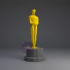Statuette Oscar PDF Template, Low Poly, Paper Sculpture, DIY, Pepakura ...