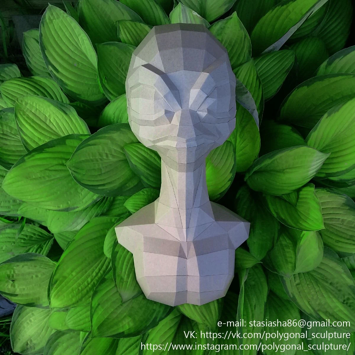 Alien Wall Papercraft Template - Low Poly, Pepakura PDF, DIY Handmade ...