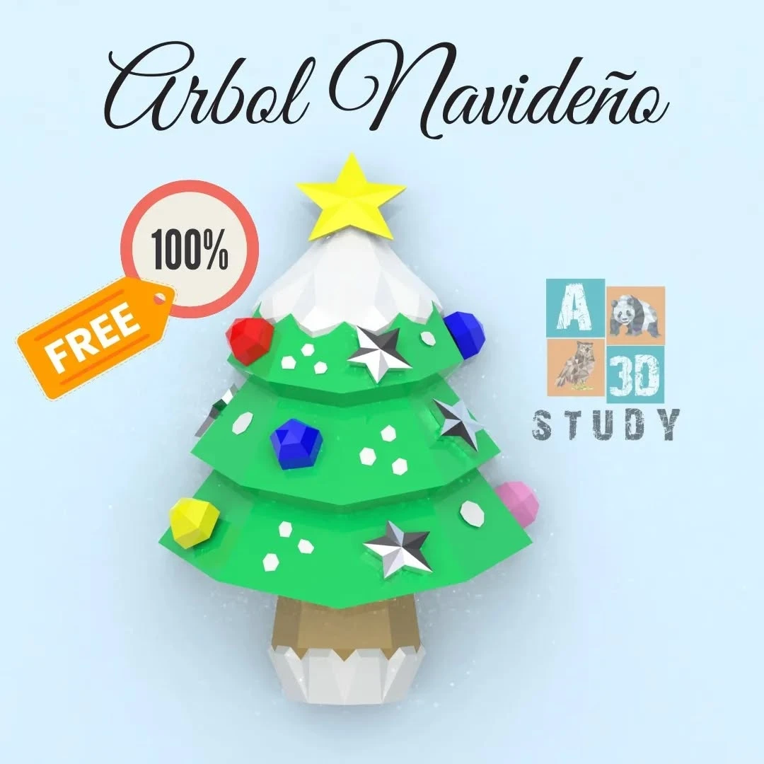 Christmas Tree: Papercraft Design, PDF Template, DIY 3D Model, FanArt ...