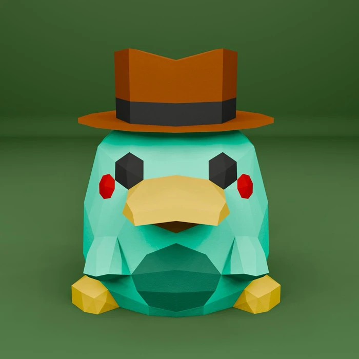 JoyFold Doll Agent Perry the Platyrus Papercraft/Template PDF/Low Poly ...