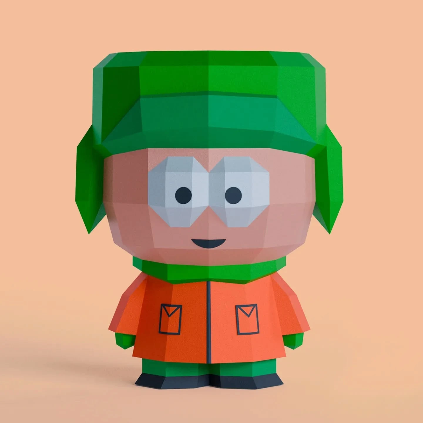 Kyle Broflovski 3D Digital Template PDF | DIY Papercraft | South Park ...