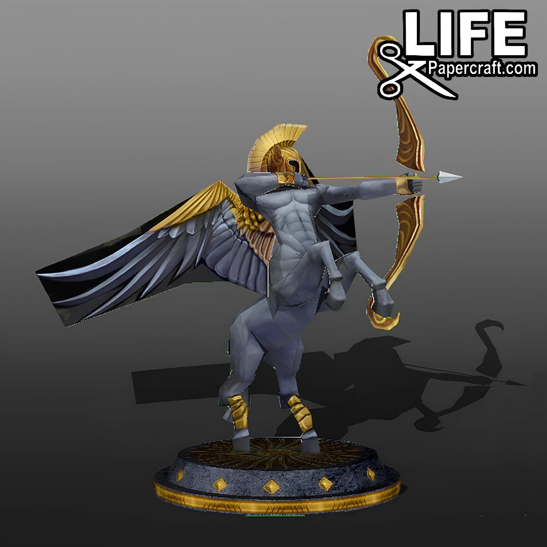 Zodiac Statue Sagittarius (November 22 – December 21) Low Poly ...