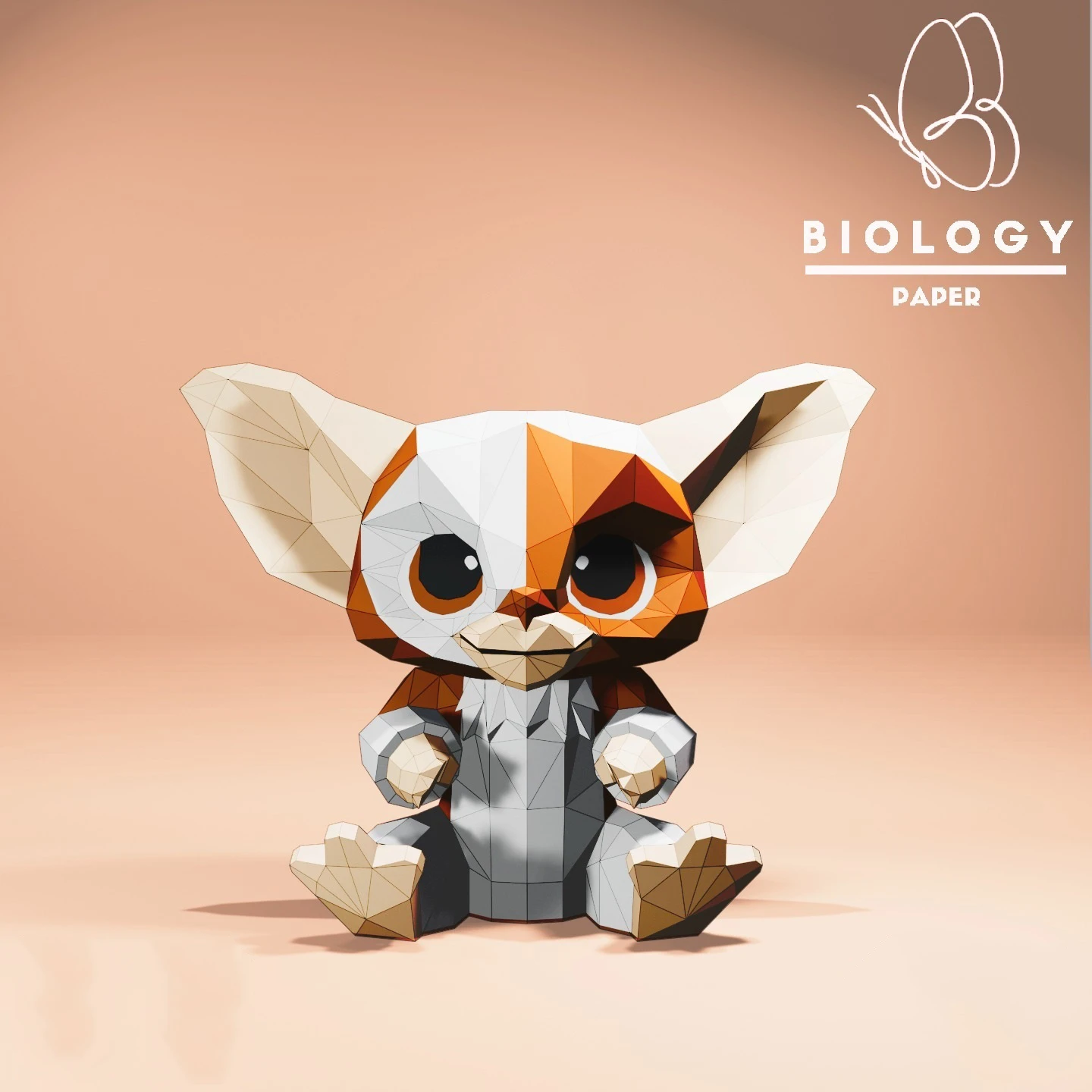 Gizmo Gremlins MultiVersus Low Poly Papercraft Template Pepakura PDF ...