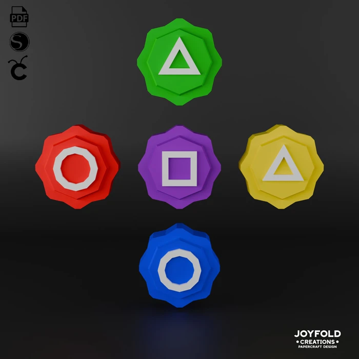 JoyFold Gong-gi Squid Game Papercraft/Template PDF DXF SVG/Low Poly ...