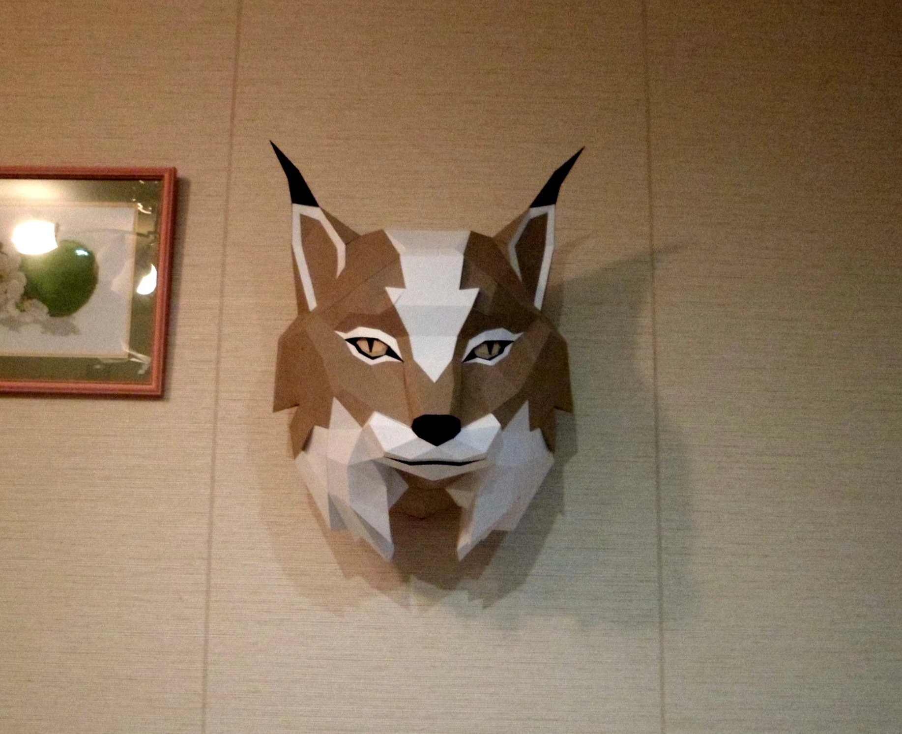 Lynx Trophy PDF Template, Low Poly, Paper Sculpture, DIY, Pepakura ...