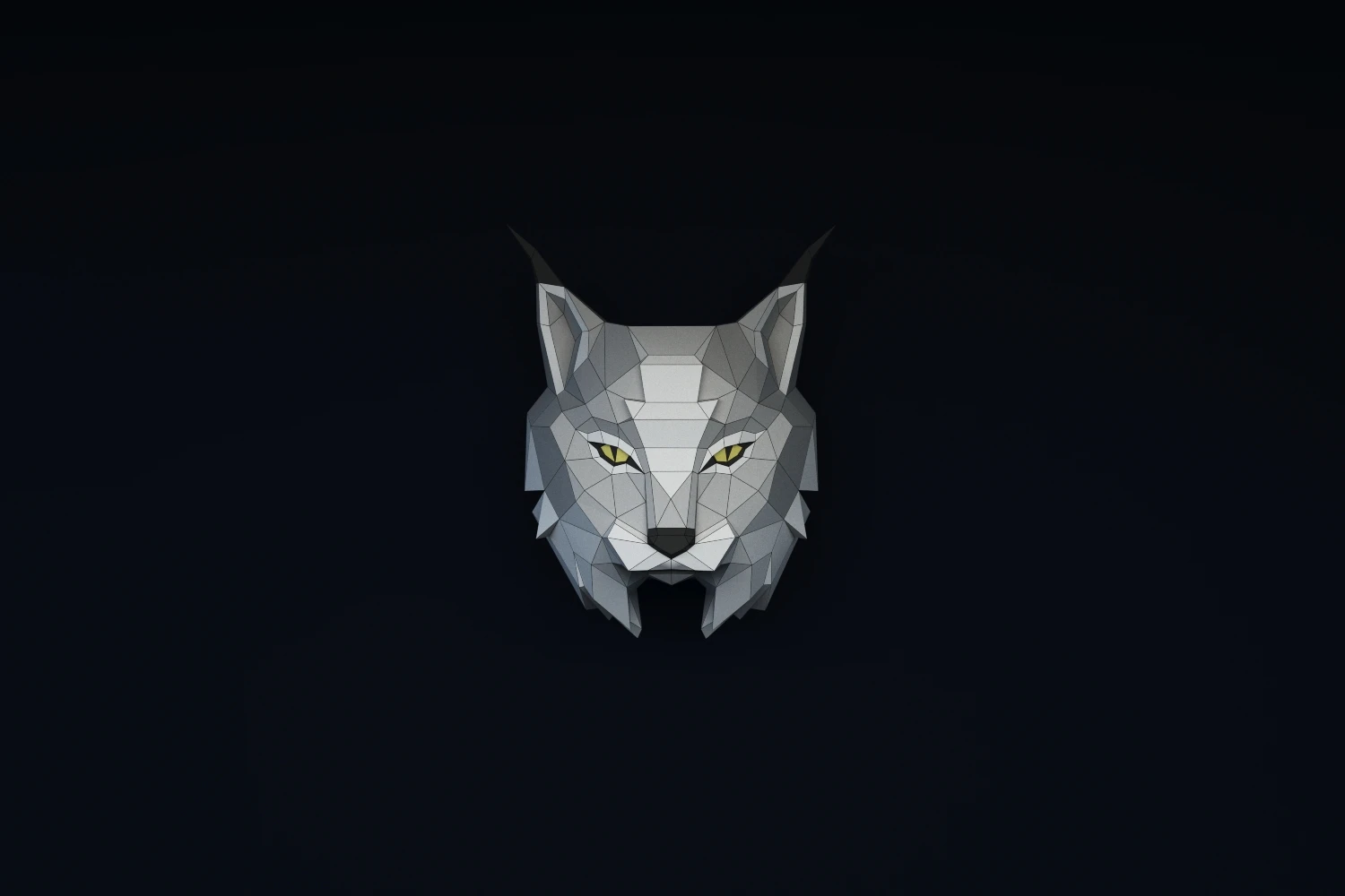 Lynx Trophy PDF Template, Low Poly, Paper Sculpture, DIY, Pepakura ...