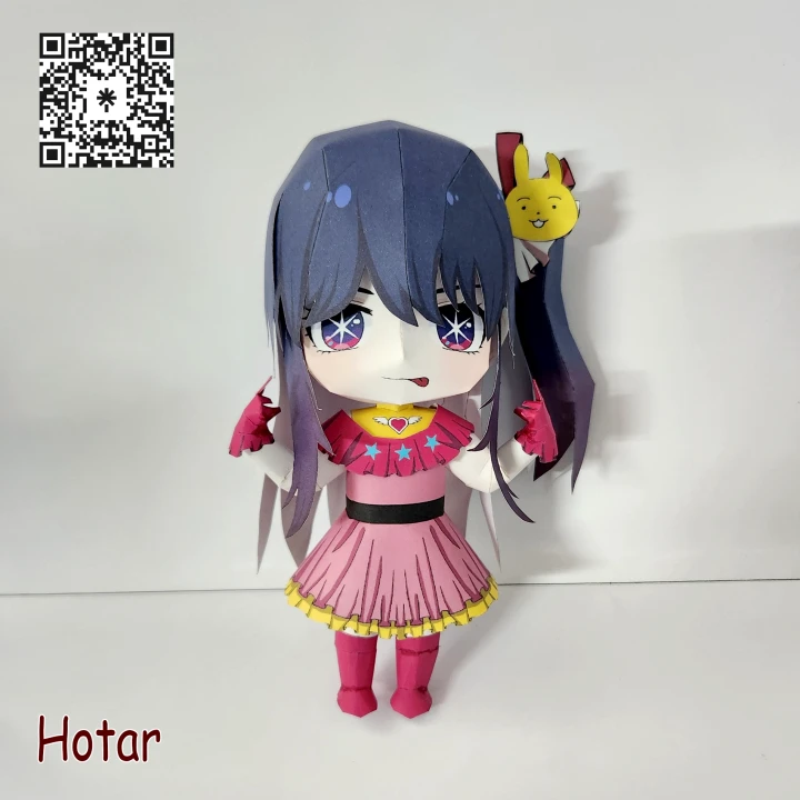 [Oshi no Ko] Hoshino Ai chibi papercraft