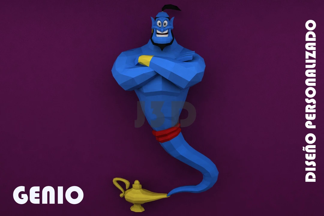 Aladdin Genie Papercraft PDF, Template For office, Room, Decor, DIY ...