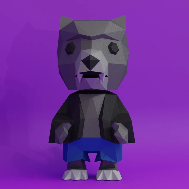 Werewolf 3D Digital Template PDF | DIY Papercraft | Halloween | Instant Download