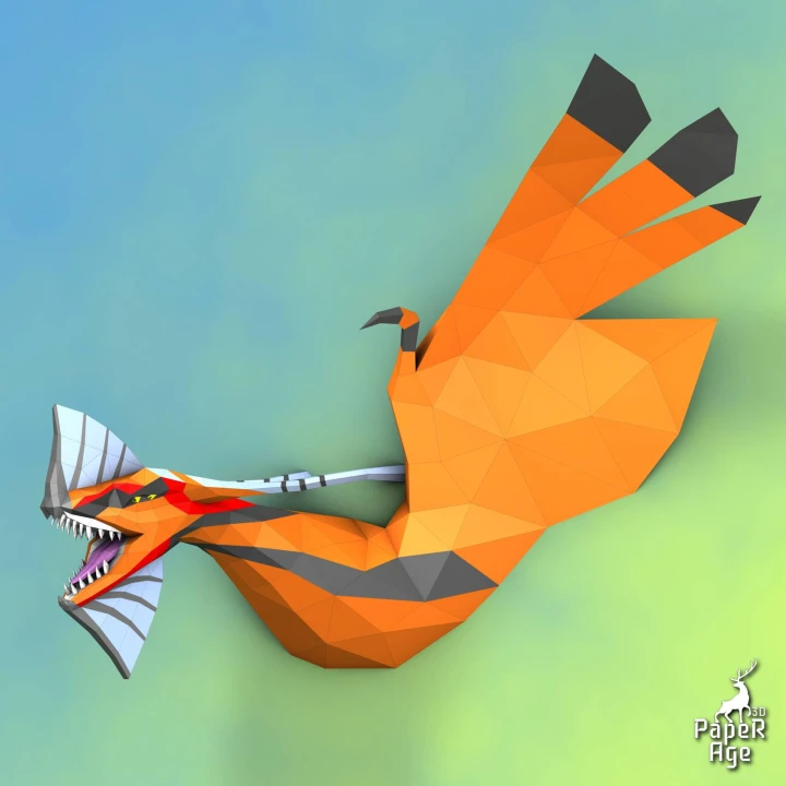 Toruk Makto, Avatar Papercraft, Pepakura, Lowpoly, Low Polygon, 3D ...