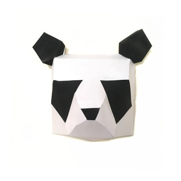 Cute Panda 3D papercraft. You get a PDF digital file templates and ...
