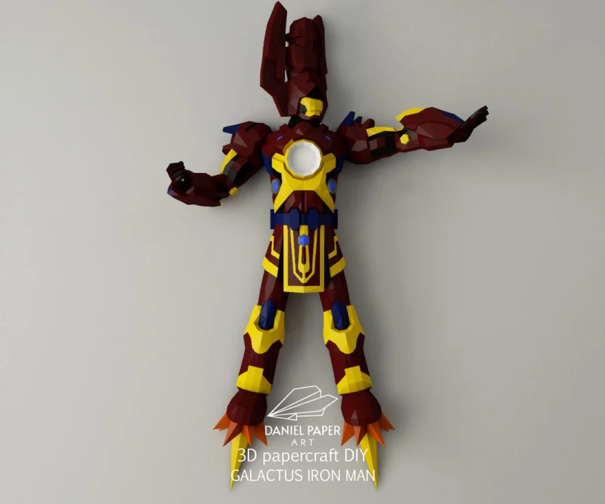 Galactus Buster Armor Iron Man PDF Template, DIY 3d Model, FanArt ...