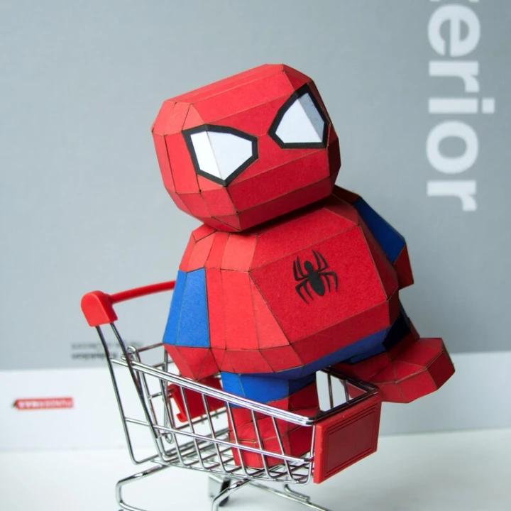 DiY Spider-Man Superhero PDF DXF SVG template, comic character, Handmade doll, Papercraft ...