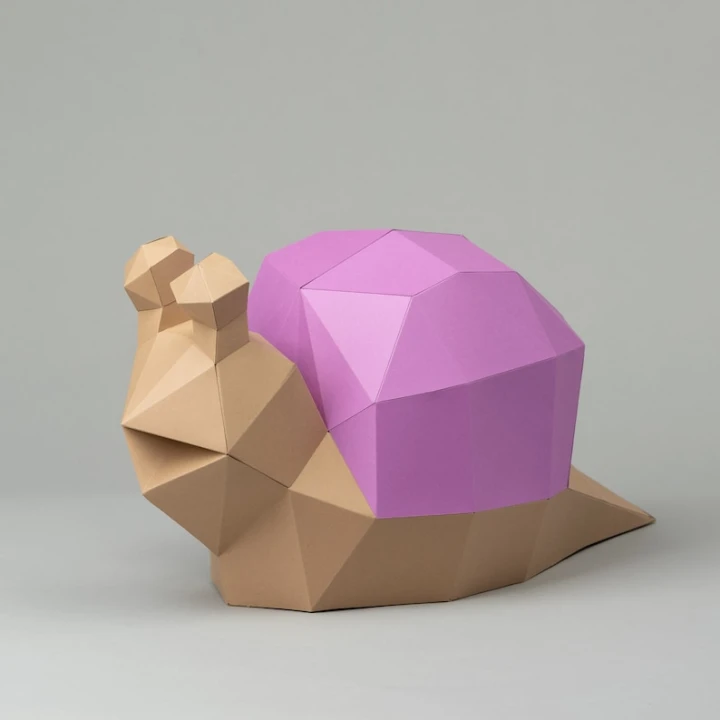 Snail Papercraft. PDF digital file template and instruction of DIY ...