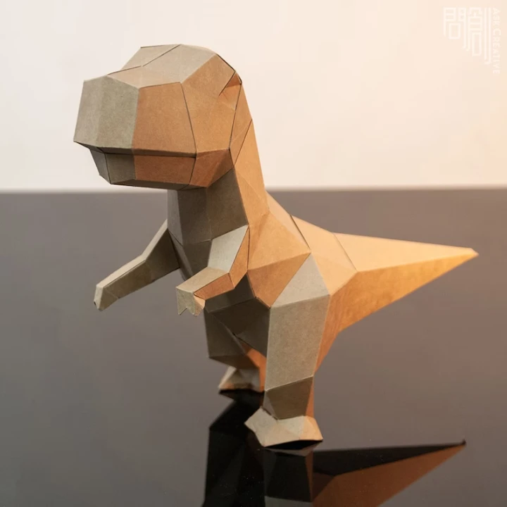 T Rex paper model , Rex paper model ,Papercraft , DIY , Low poly , Baby ...