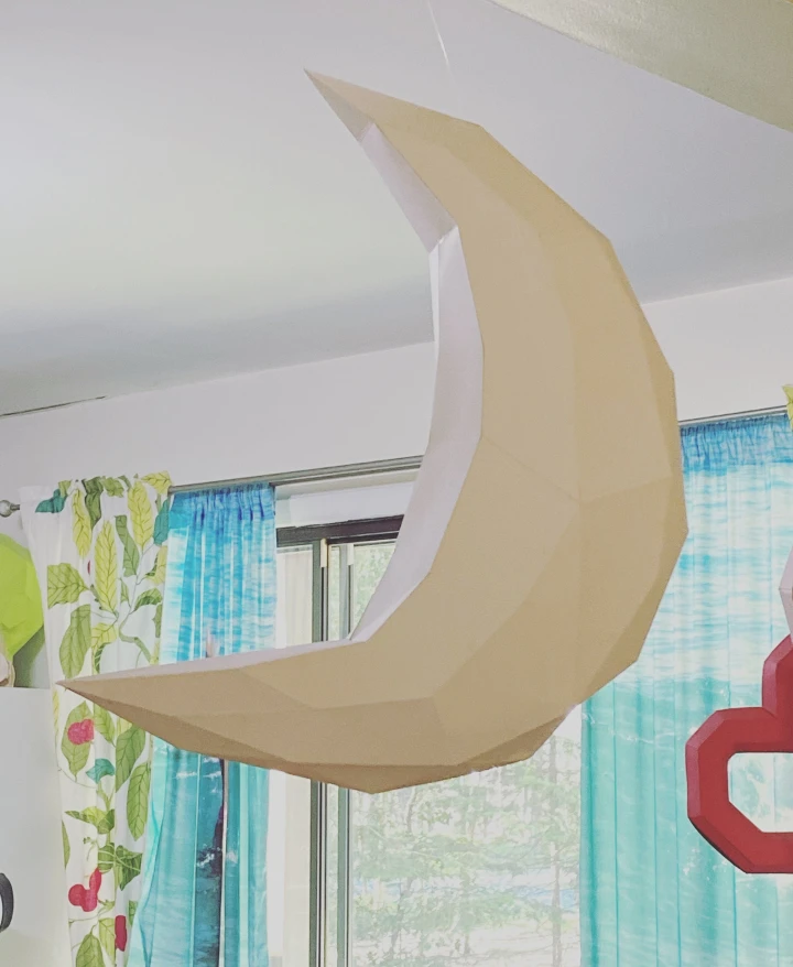 Full Moon 3D Papercraft model. You get PDF digital file templates and ...