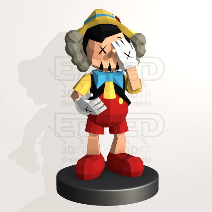 Kaws Pinocchio PDF Papercraft Templates, Paper Art and Craft for Home ...