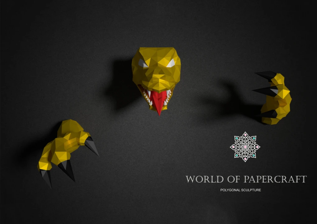 The Lizard, Reptile (Reptiloid), Papercraft Hero, Paper Sculpture, Low ...