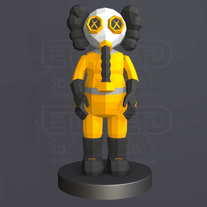 Kaws "Antigas Mask", Kaws Mascara Antigas PDF Papercraft Templates ...