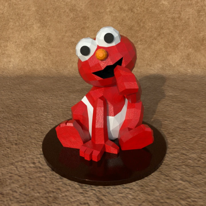 Baby Elmo PDF Papercraft Templates, Paper Art and Craft for Home Decor ...