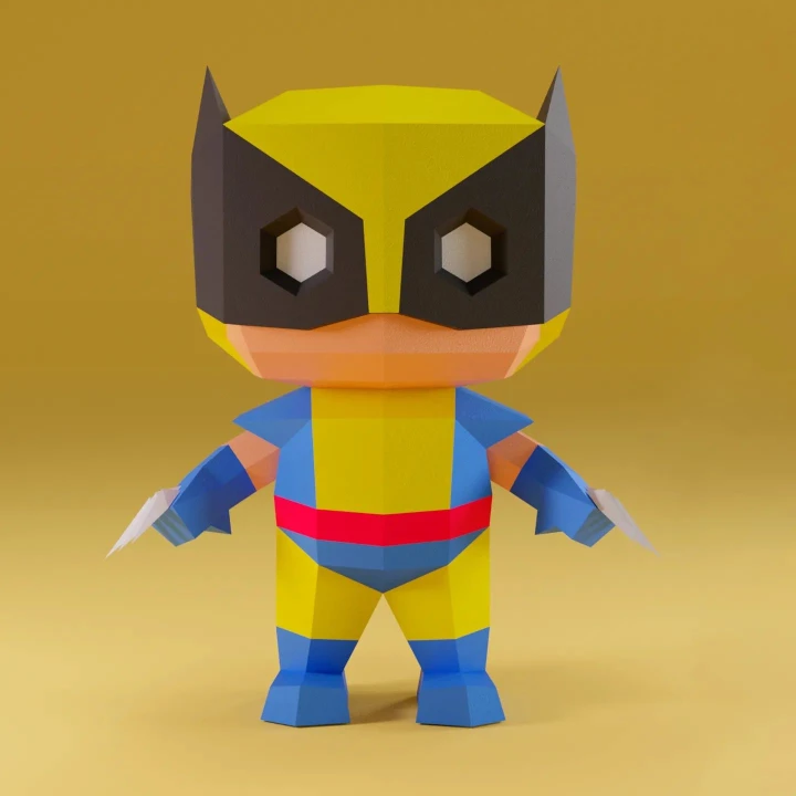 Wolverine 3D Digital Template PDF | DIY Papercraft | Marvel | Instant ... Wolverine 3D Digital Template PDF | DIY Papercraft | Marvel | Instant ...