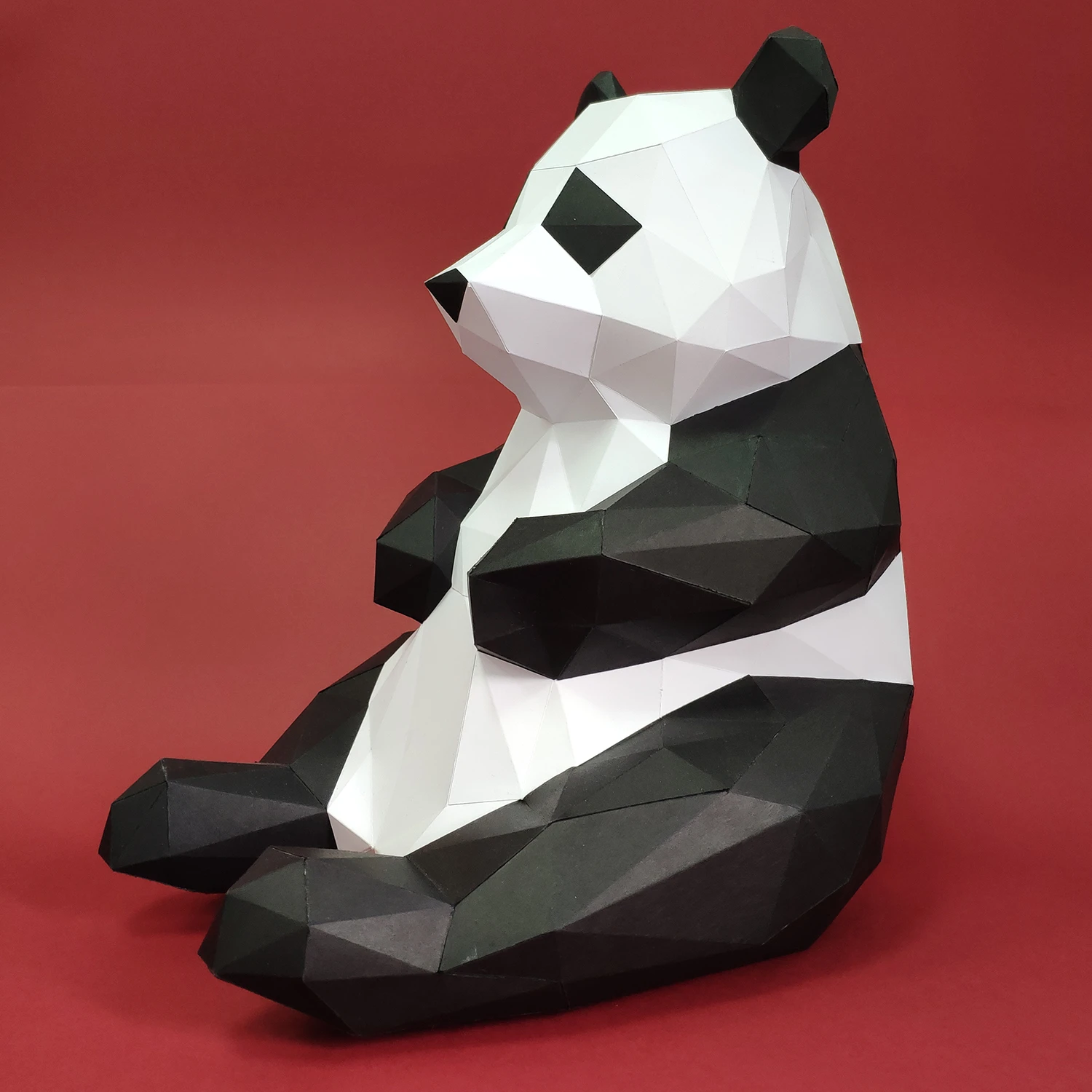 Panda Bear Papercraft, 3D Papercraft Panda, Papercraft Animals, DIY Low ...