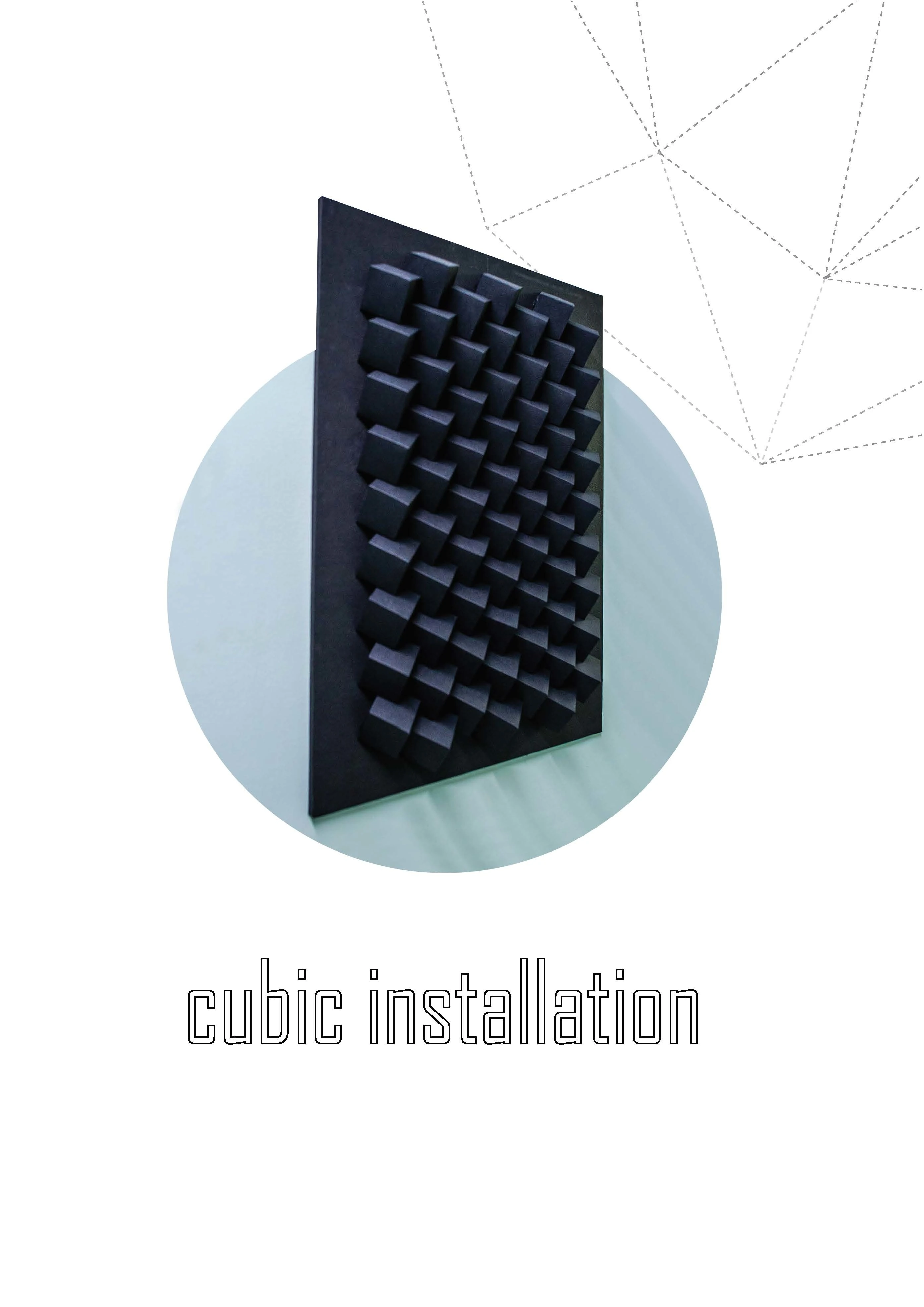 Papercraft Cubic Installation 3D Template DIY Paper Cubes Art Template ...