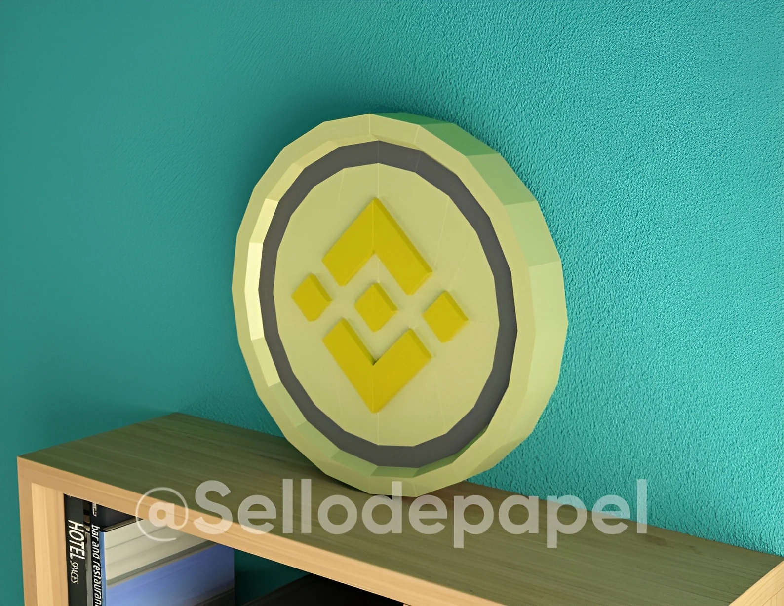 Binance Coin Crypto Papercraft PDF Plantilla DIY 3d Modelo FanArt ...