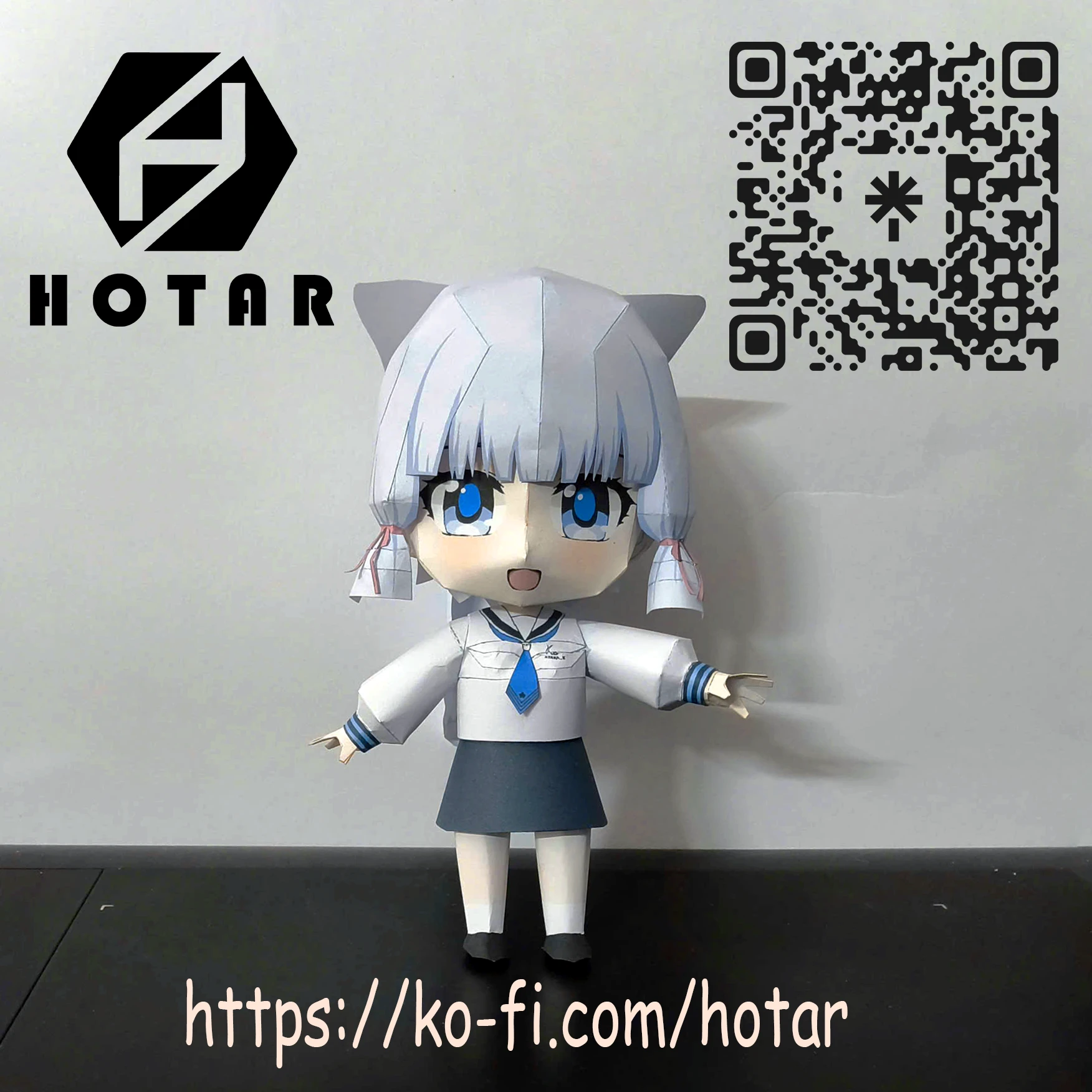 [Genshin Impact] Ayaka chibi papercraft