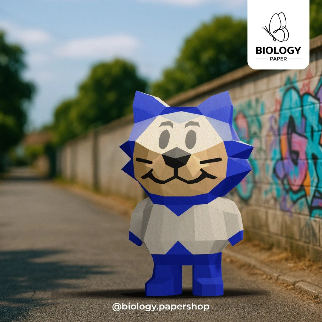 Benny the Ball Low Poly Papercraft Template Pepakura PDF DIY Handmade