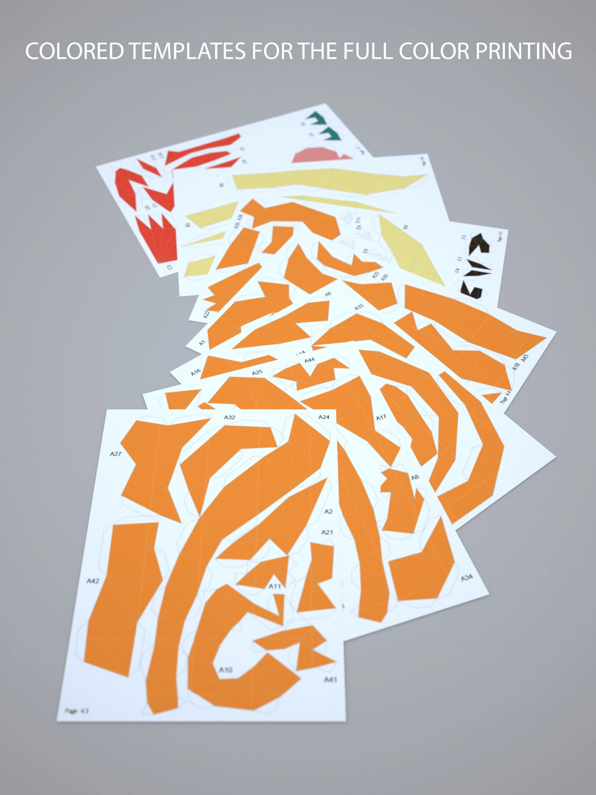 DIY 3d papercraft Pokemon Charmander PDF Templates Low Poly ...