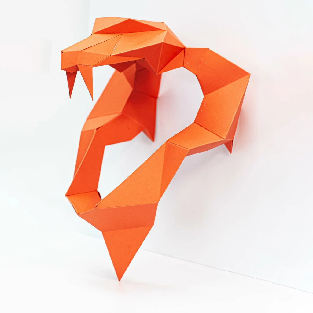 Cobra Mask Papercraft, PAPERCRAFT KIT, Cobra mask paper model, Cobra ...