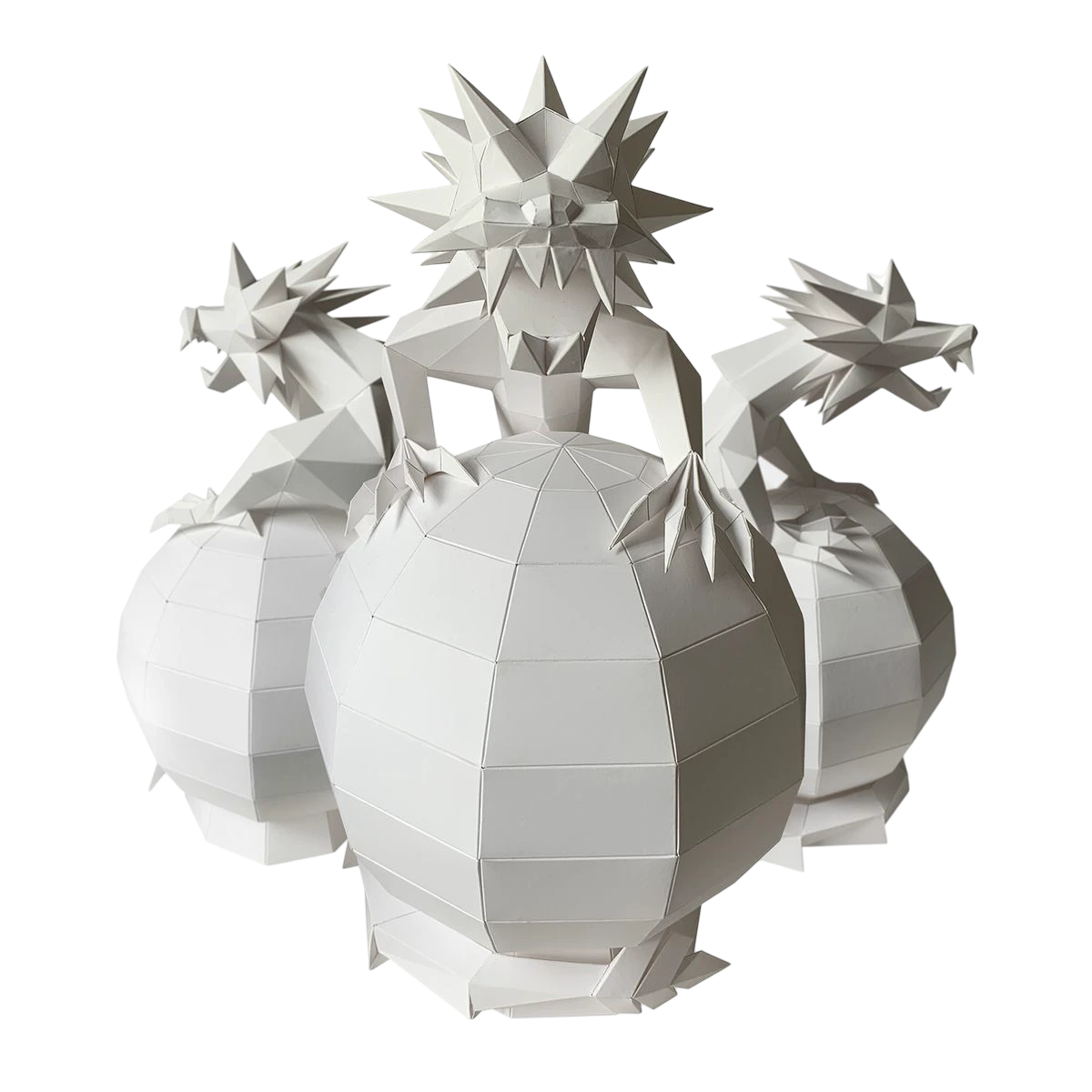 Dragon Plus 3D Decor Low poly Papercraft, DIY, PDF
