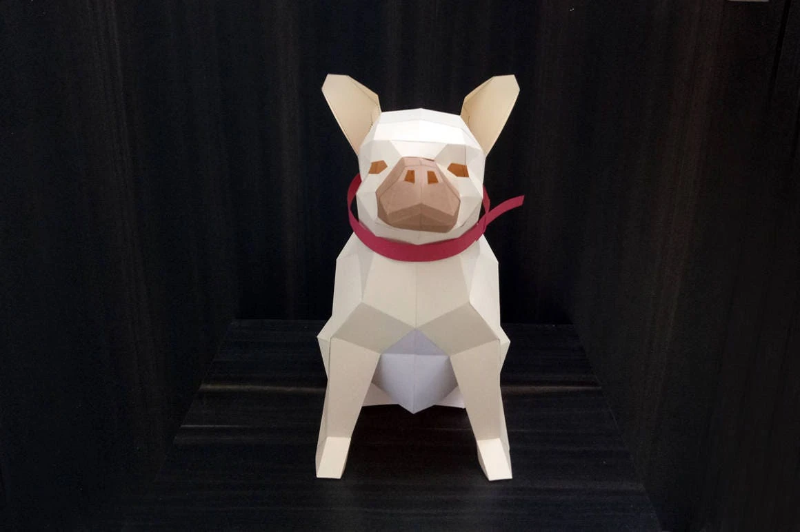 French Bulldog Model, Animal Model, 3d Papercraft, lowpoly , Pets ...