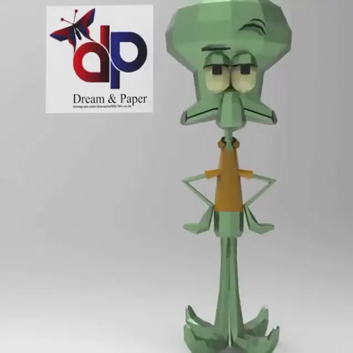 Squidward J. Q. Tentacles SpongeBob SquarePants Papercraft , PDF ...