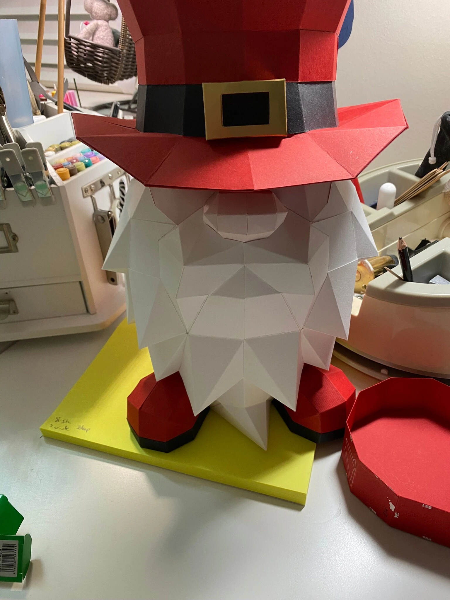 St Patrick Gnome Box/ DiY Craft/ Template PDF/ Low Poly/ Papercraft ...