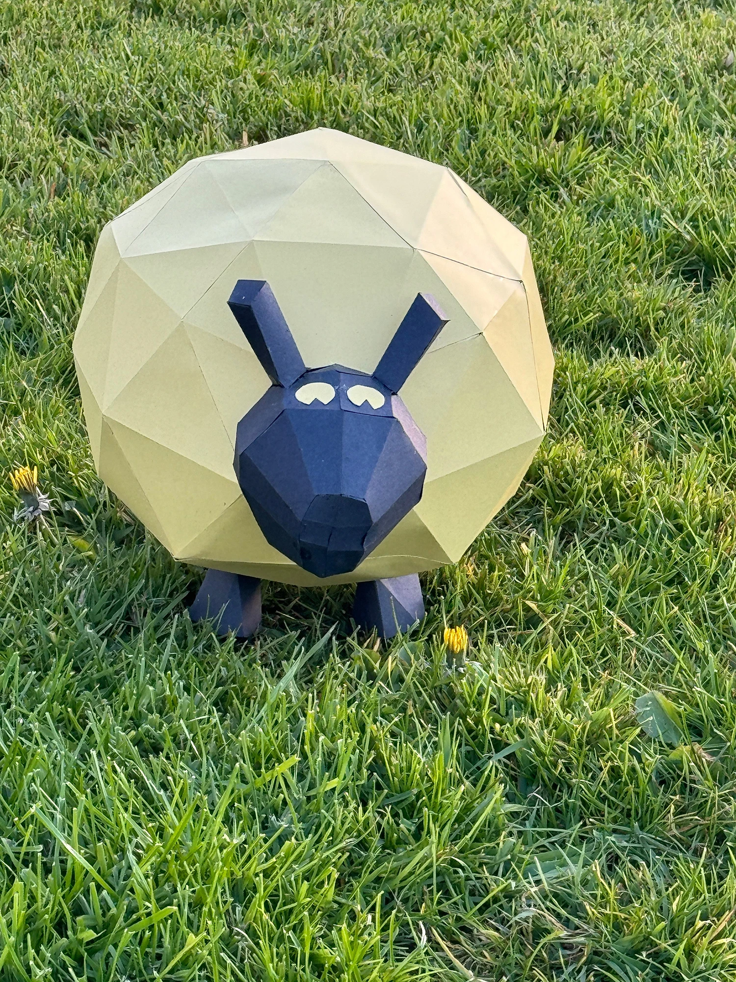 Papercraft Sheep, Paper Model lamb, 3D low poly sculpture Ram, PDF ...