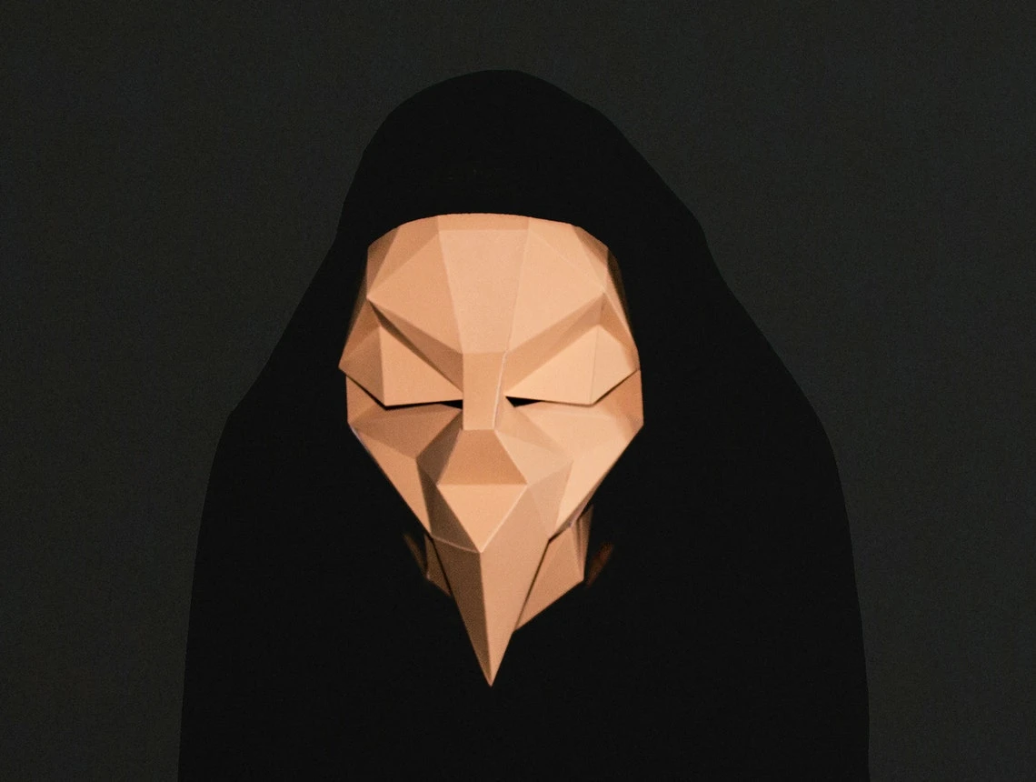 Witch Mask, Witch Costume, 3D Paper Craft Template, Halloween Mask ...