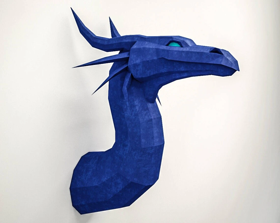 Papercraft Dragon 3D, DIY Paper Craft project, Sculpture home decor ...
