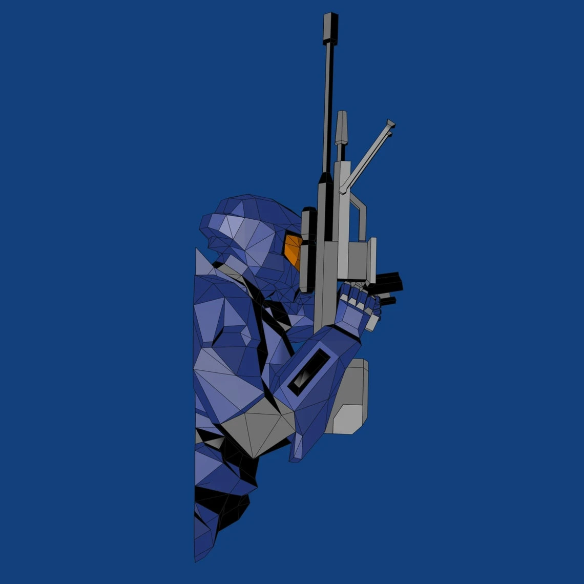 Master Chief 2, Halo Papercraft, PDF Template, DIY 3d Model, FanArt ...