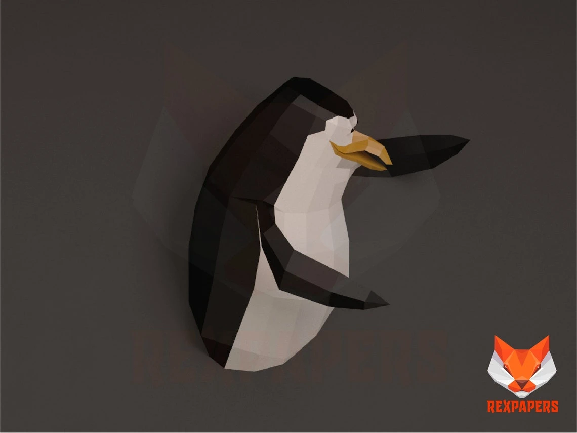 The Penguins of Madagascar Papercraft, PDF Template, DIY 3d Model ...