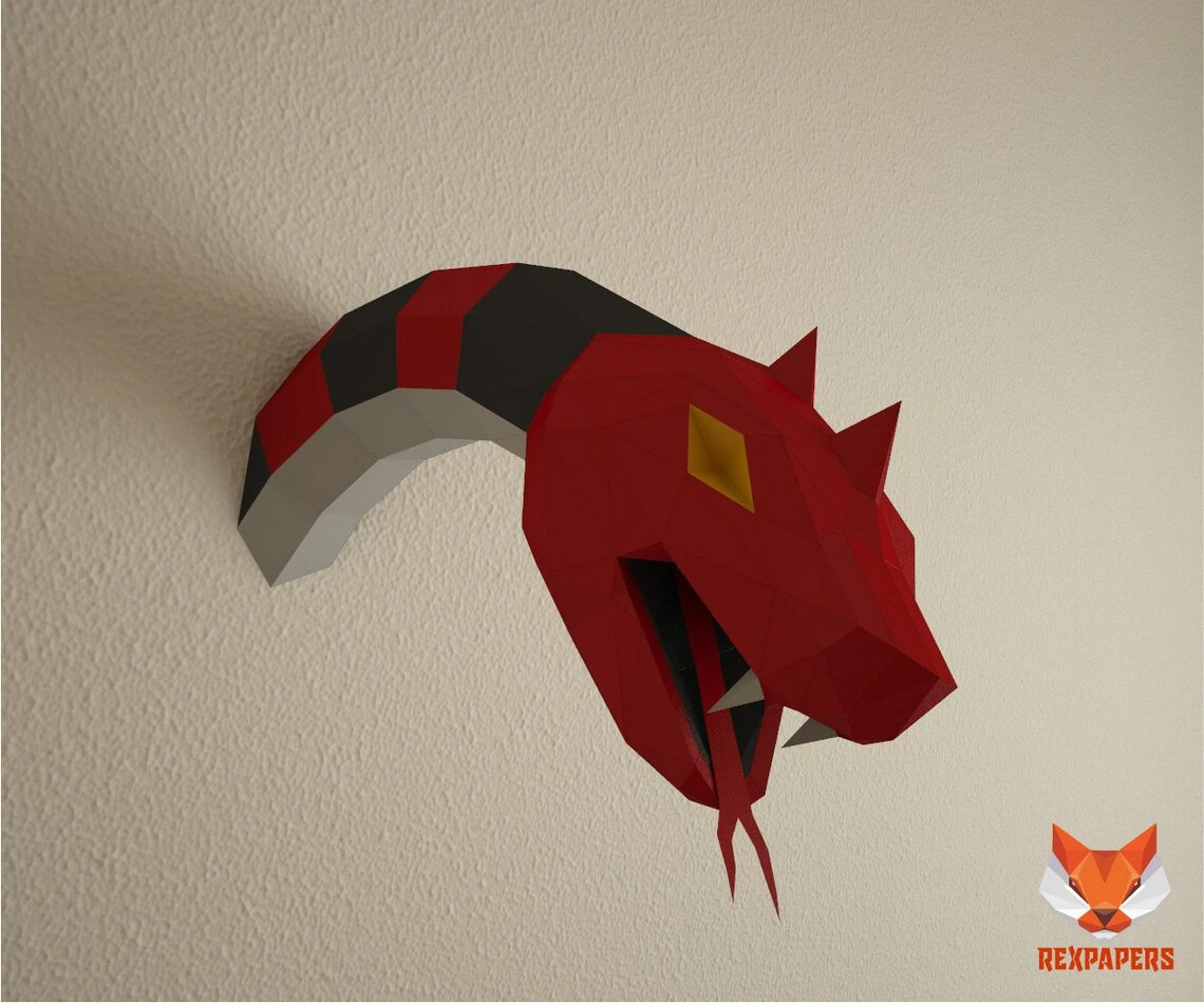 Devil Demon Papercraft, PDF Template, DIY 3d Model, FanArt, Paper ...