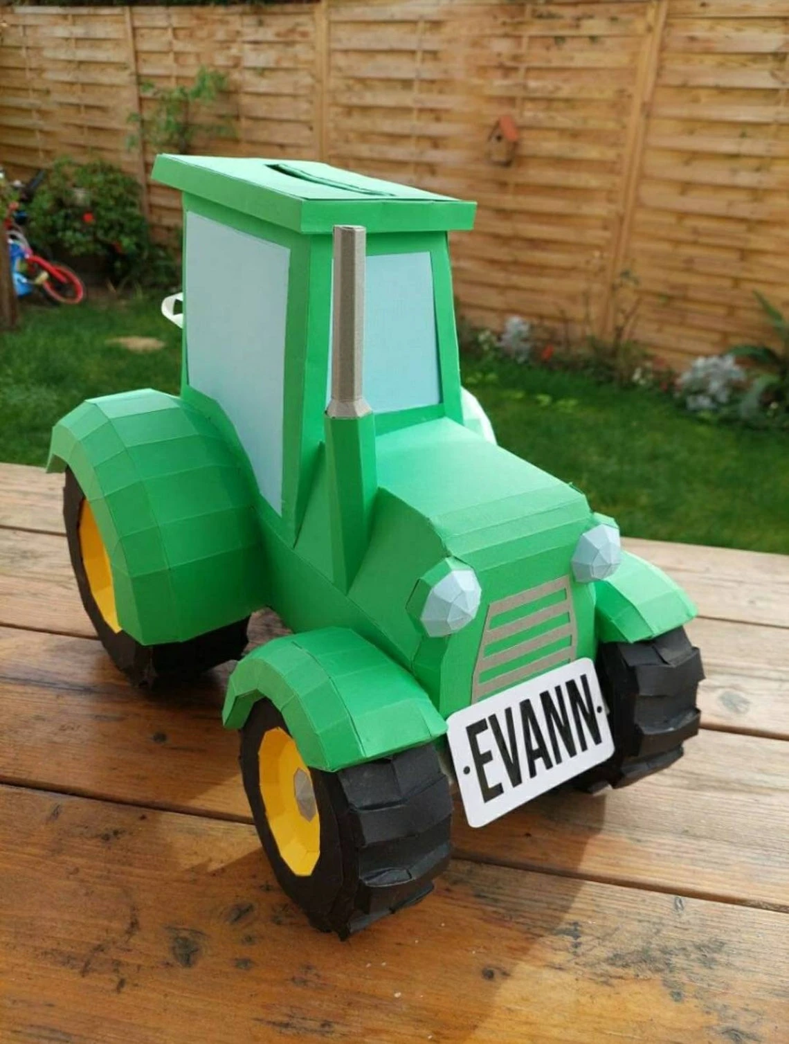 Farm Tractor/ DiY Craft/ Template PDF/ Low Poly/ Papercraft/ 3D Tractor ...