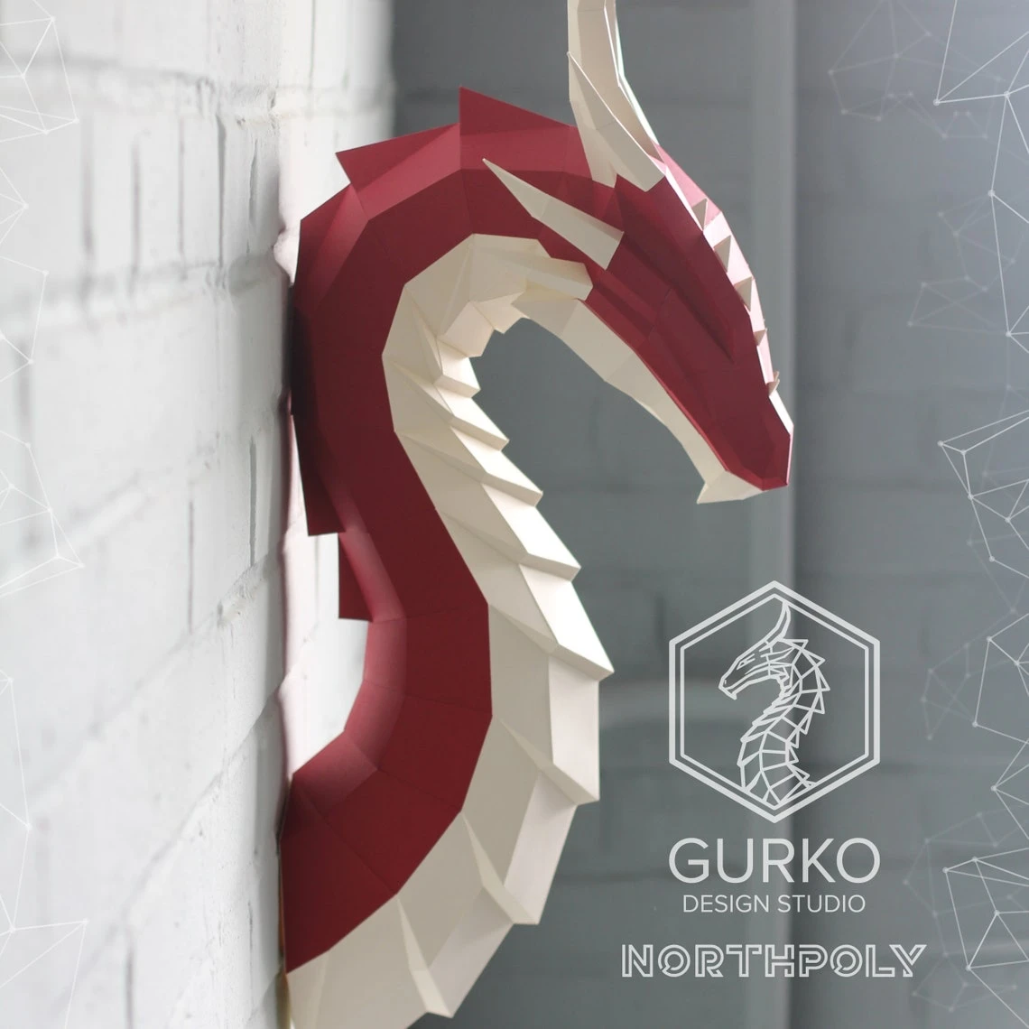 Fire Dragon Papercraft, Pdf, Gurko, Pepakura, Template, 3D Origami ...