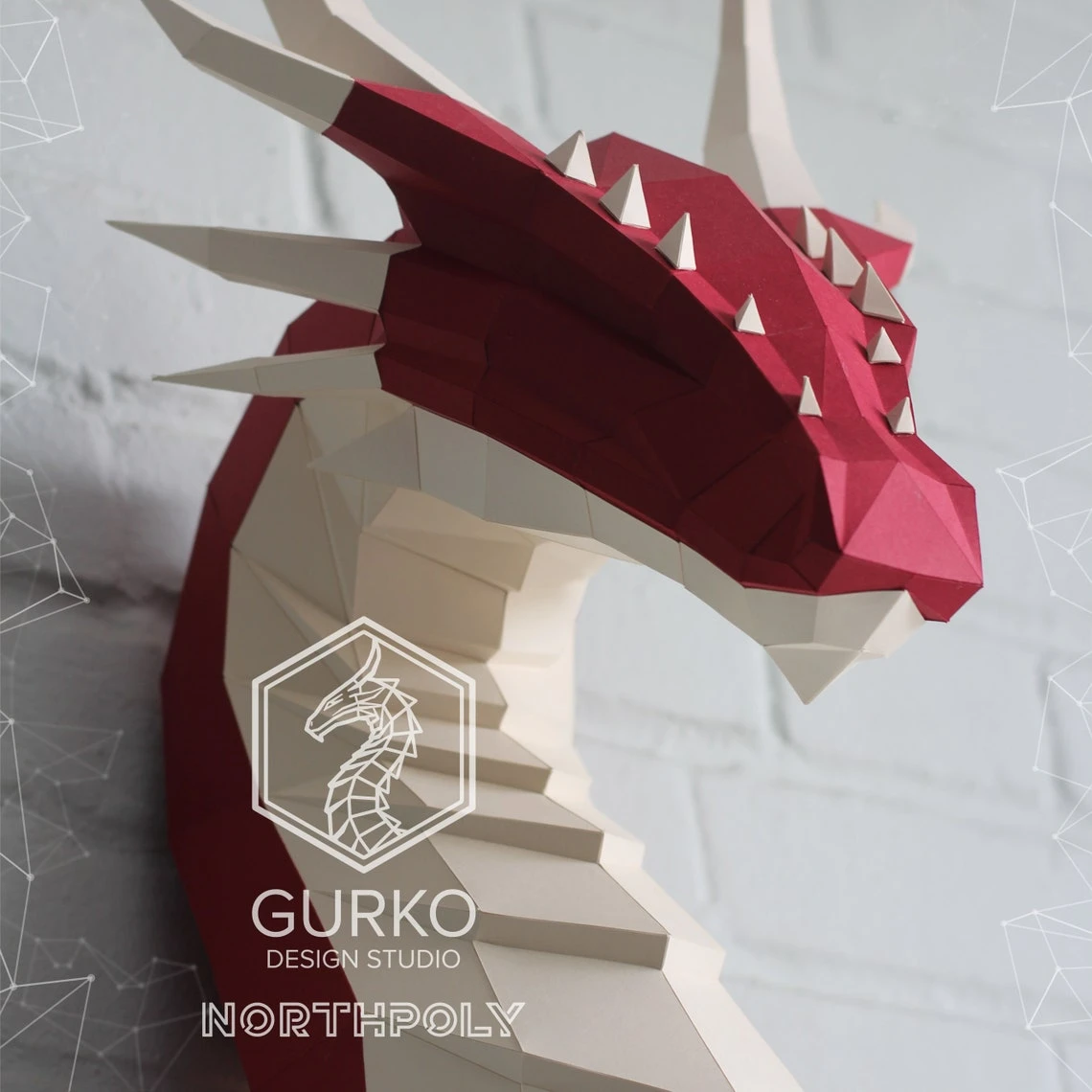 Fire Dragon Papercraft, Pdf, Gurko, Pepakura, Template, 3D Origami ...