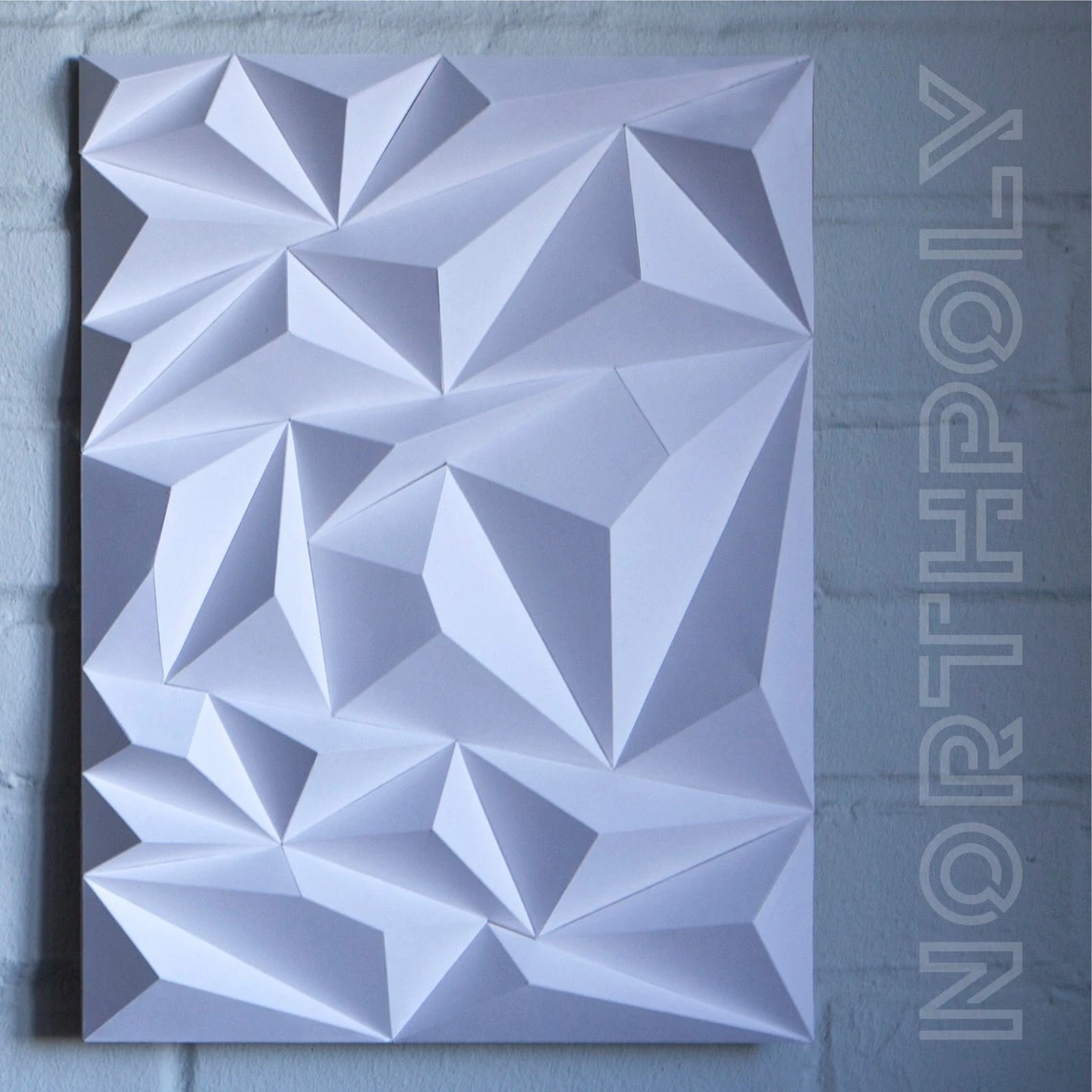 Geometric Pattern Triptych Papercraft, Pdf, Gurko, Pepakura, Template ...