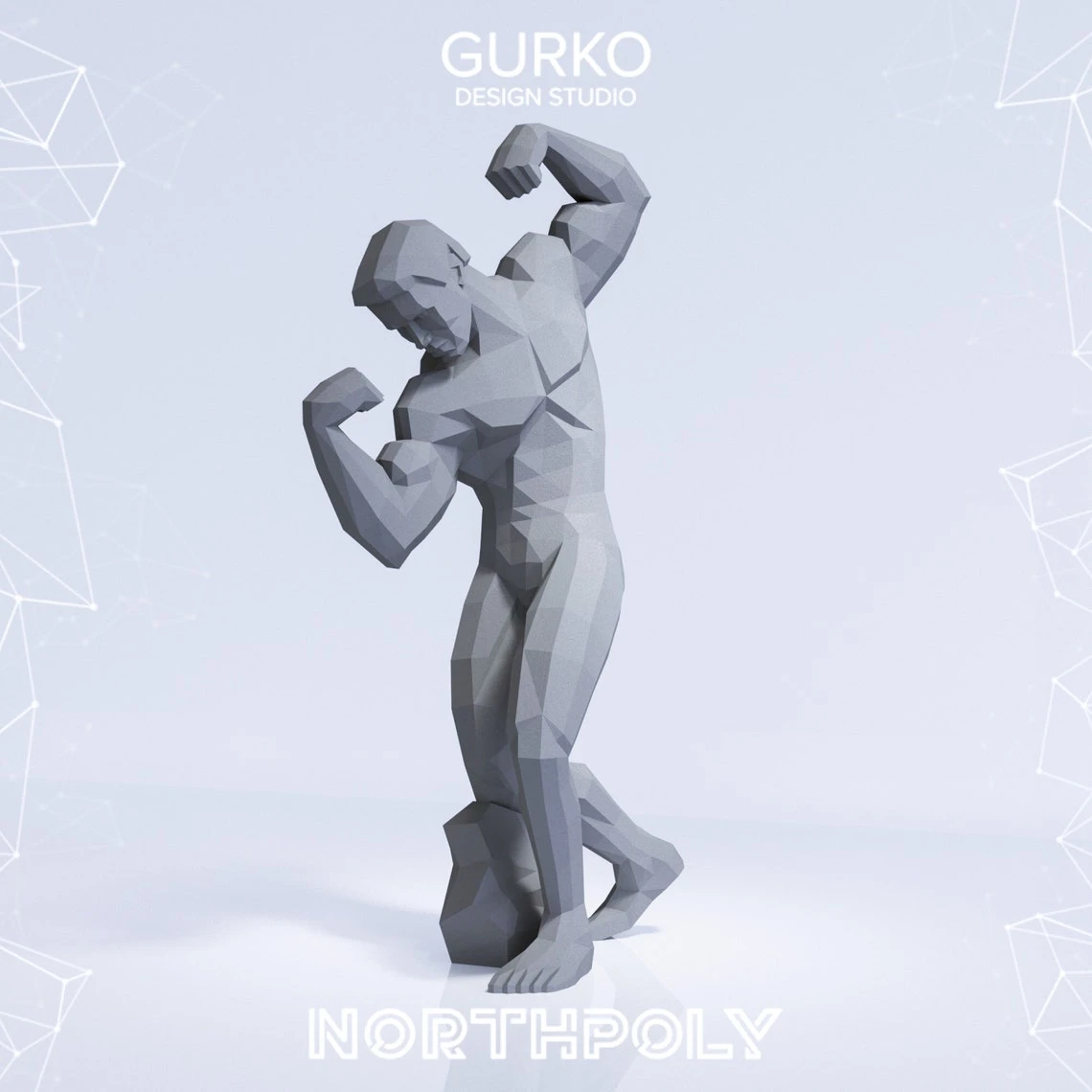 Papercraft Arnold’s Bodybuilding Pose, Pdf, Gurko, Pepakura, Template ...