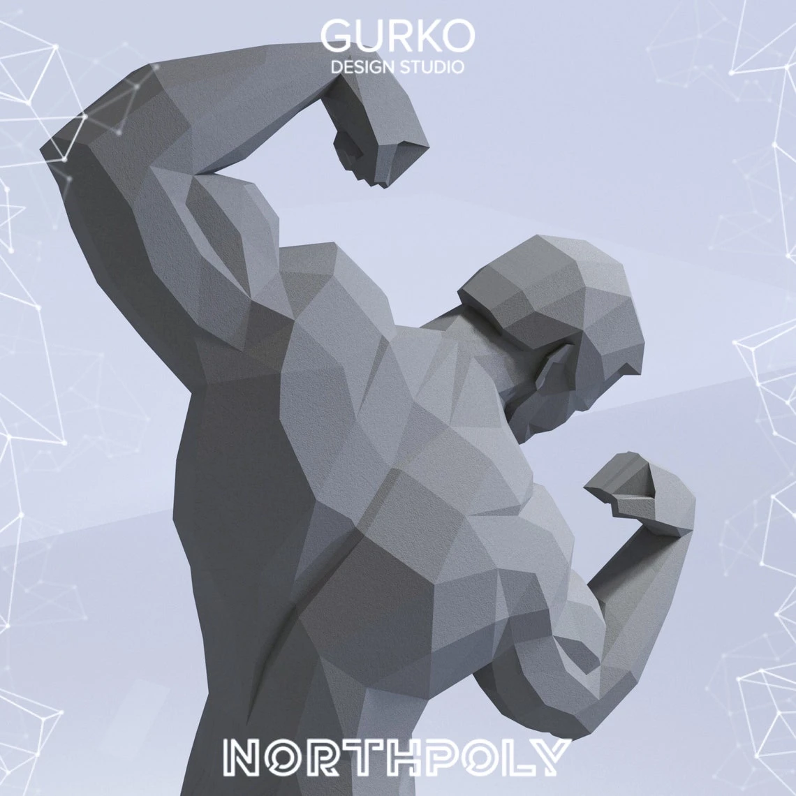 Papercraft Arnold’s Bodybuilding Pose, Pdf, Gurko, Pepakura, Template ...