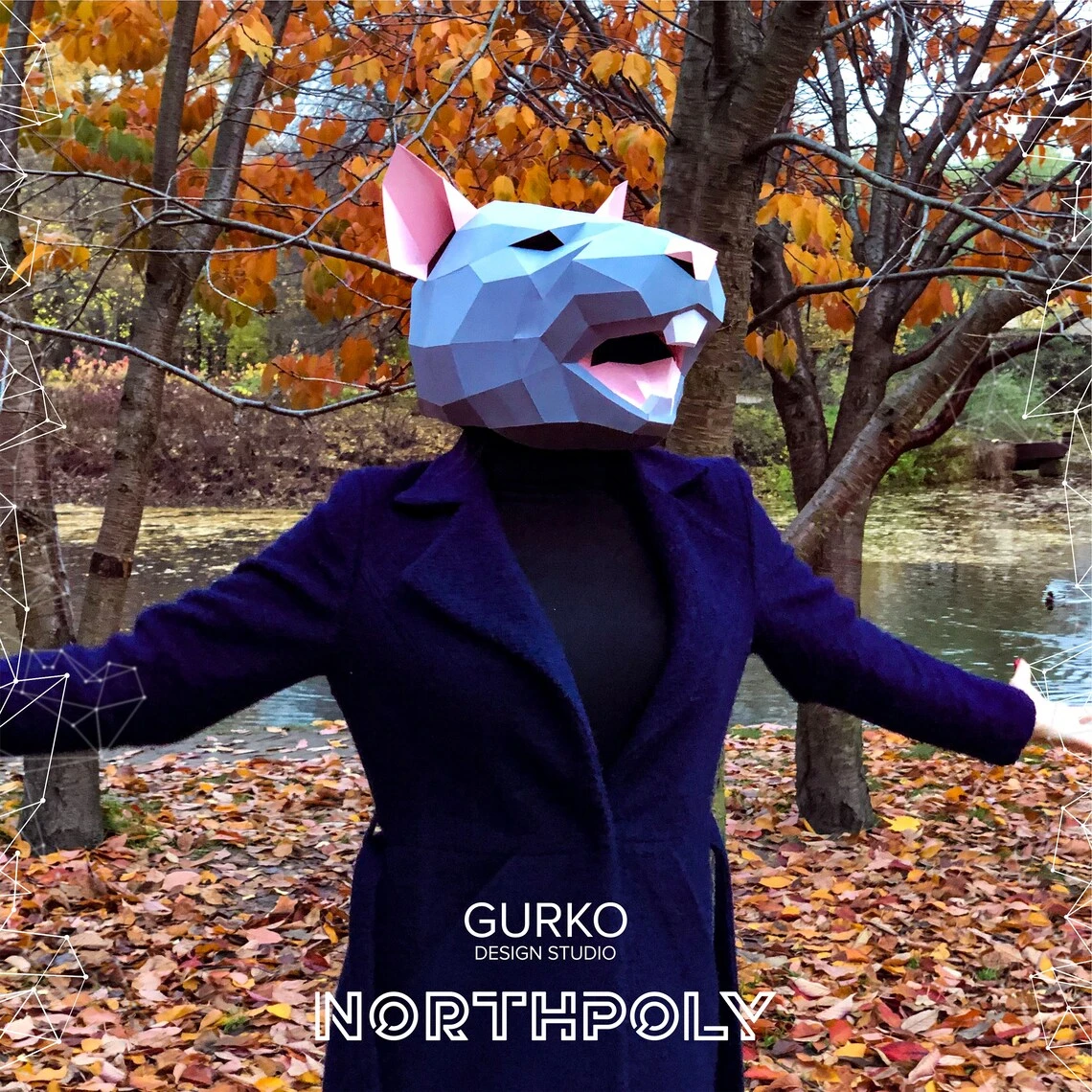 Evil Rat Mask Papercraft, Mouse, Pdf, Gurko, Pepakura, Template, 3D ...